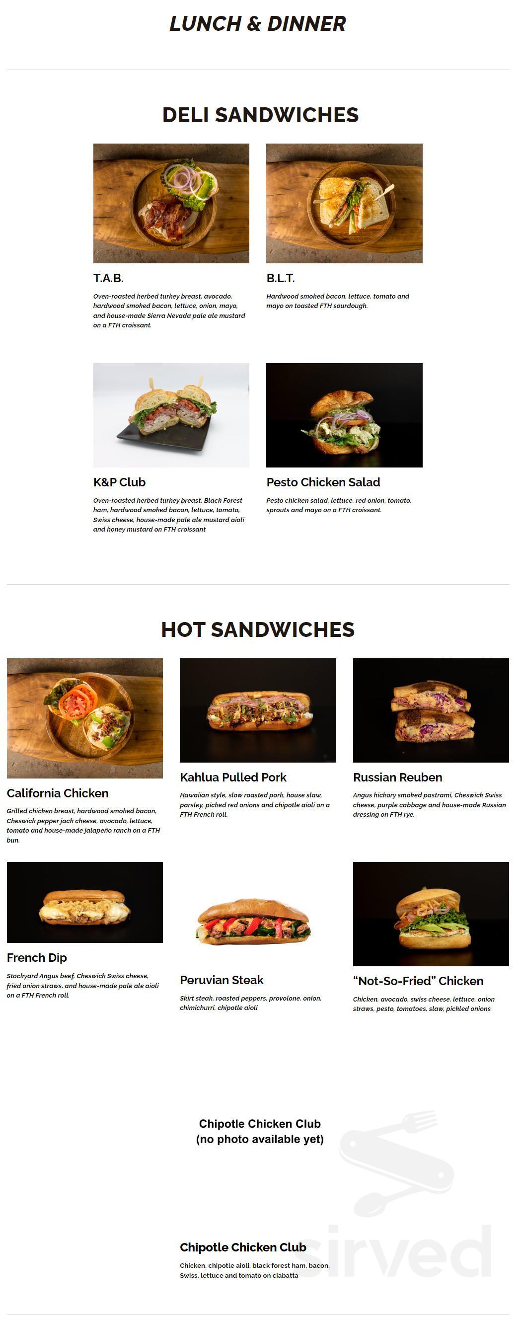 Menu - Shasta Lake CA's From the Hearth Express | Sirved