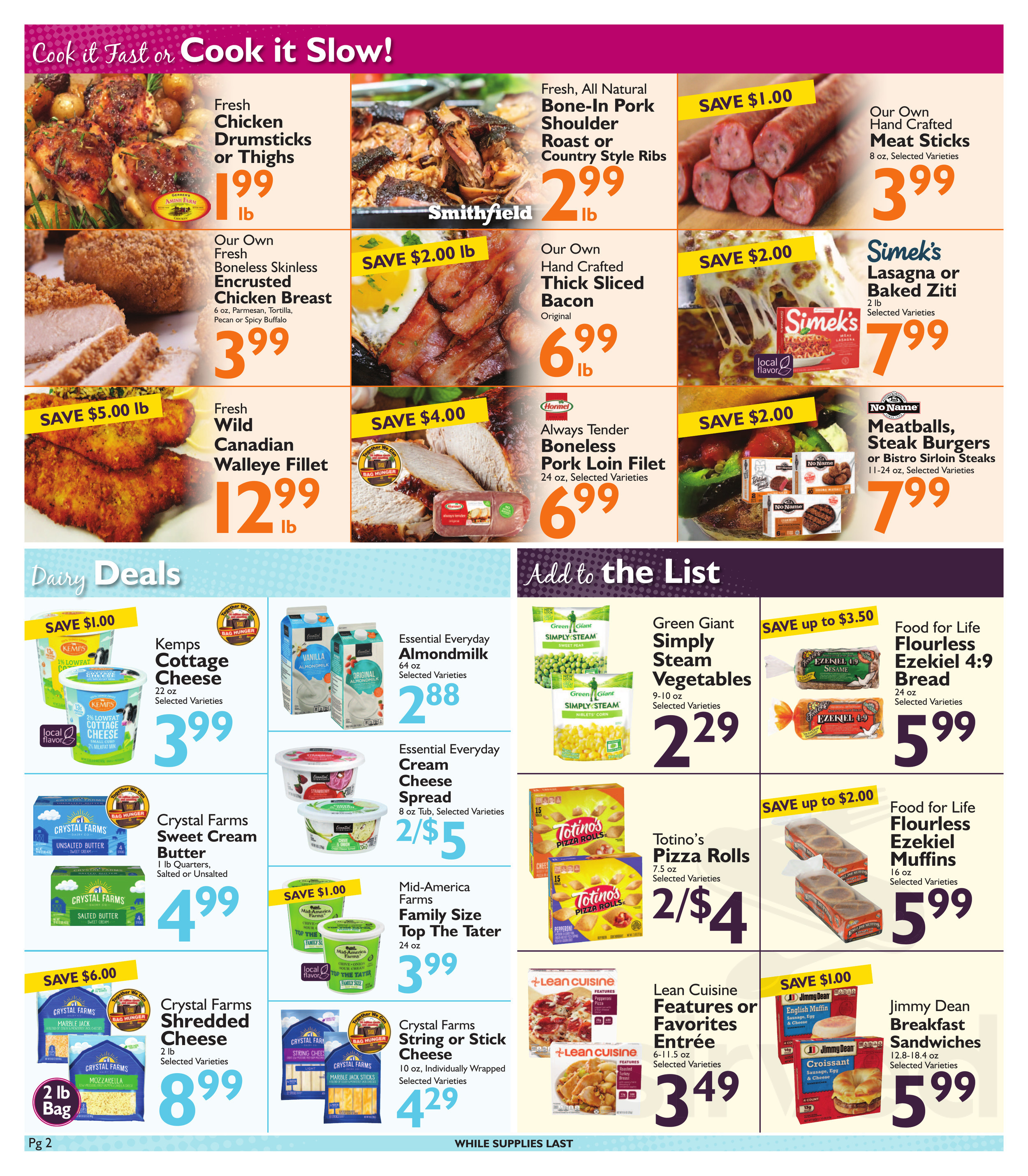 Festival Foods menu in Lexington, Minnesota, USA