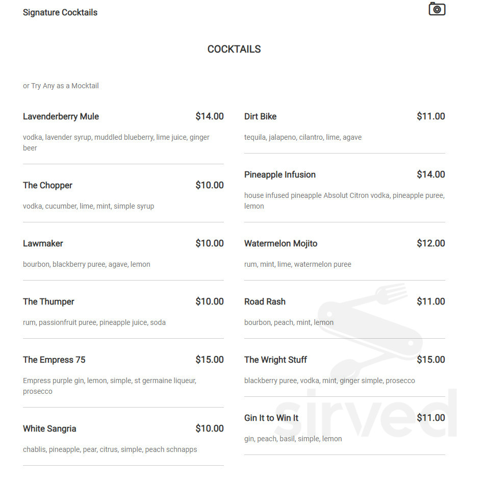 Cafe Rule & Wine Bar menu in Hickory, North Carolina, USA