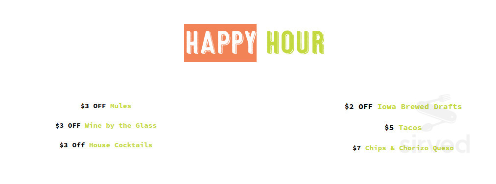 30hop menu in Cedar Rapids, Iowa, USA