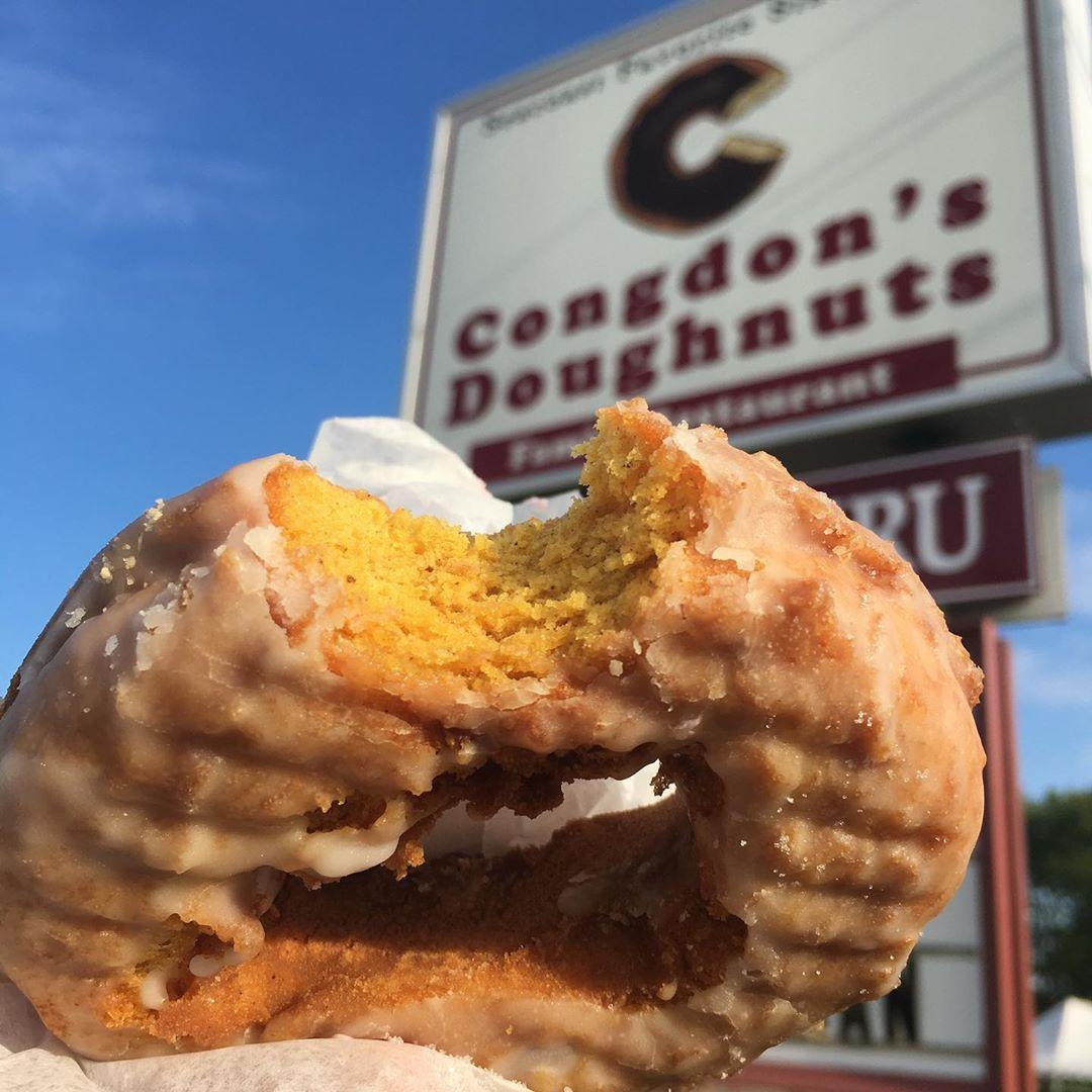 Congdon's Doughnuts menu in Wells, Maine, USA