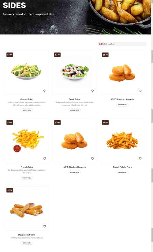 Jack Potatoes menu in Westwood, New Jersey, USA