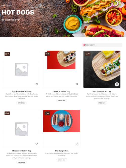 Jack Potatoes menu in Westwood, New Jersey, USA