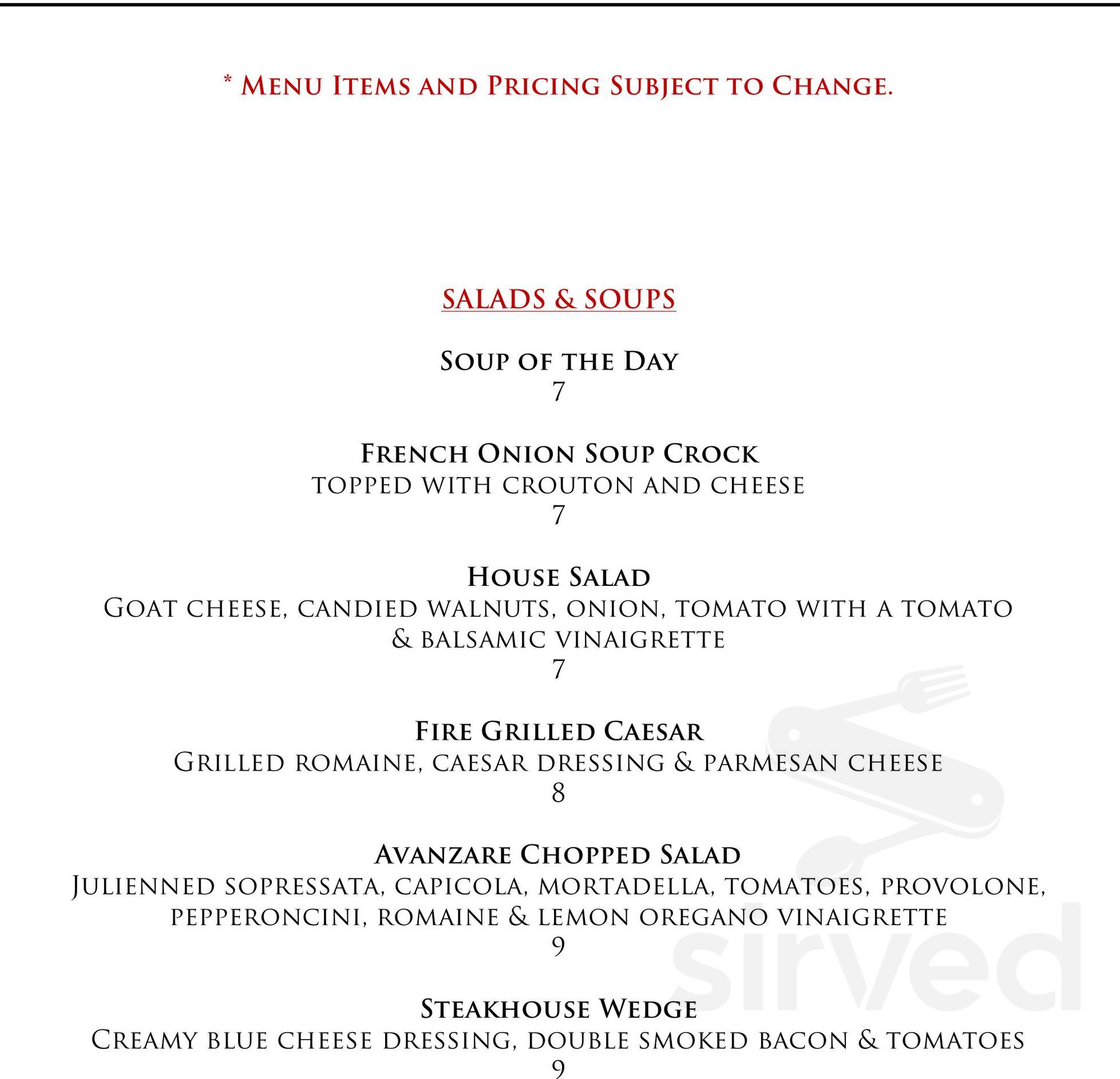 Vero Prime menus in Vero Beach, Florida, United States