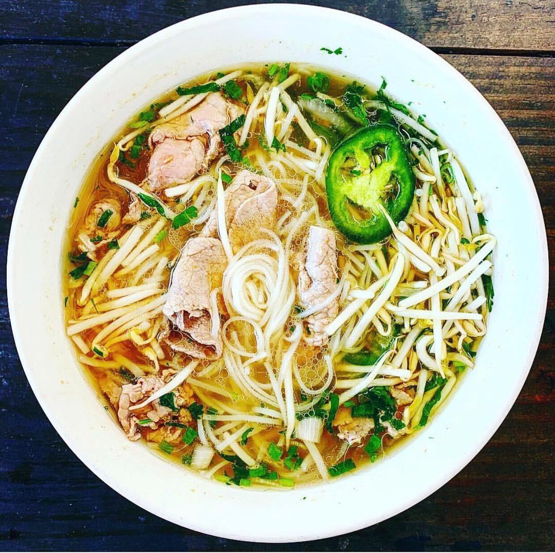 Local Pho menu in Houston, Texas, USA