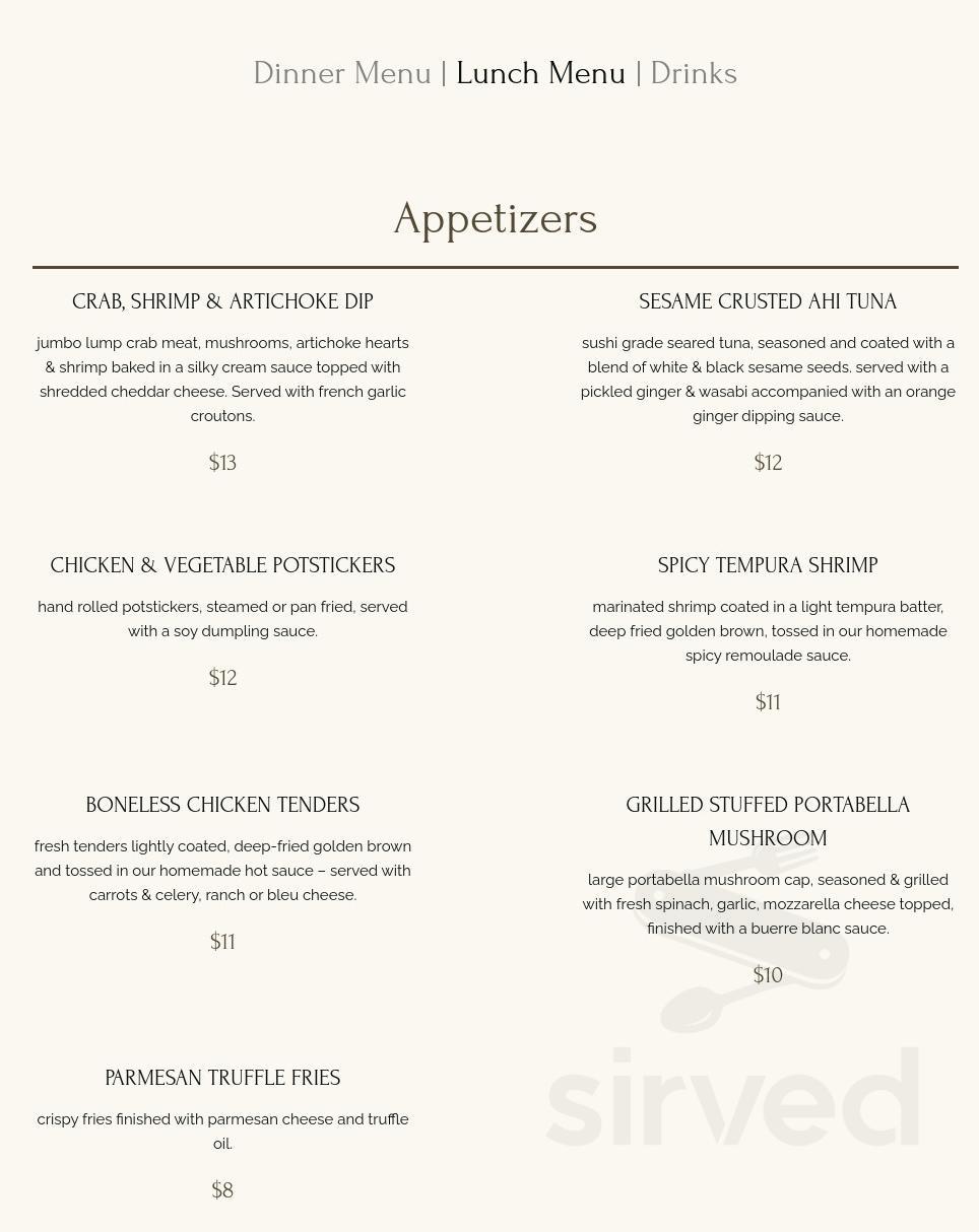 Stone Cellar menu in Altoona, Pennsylvania, USA