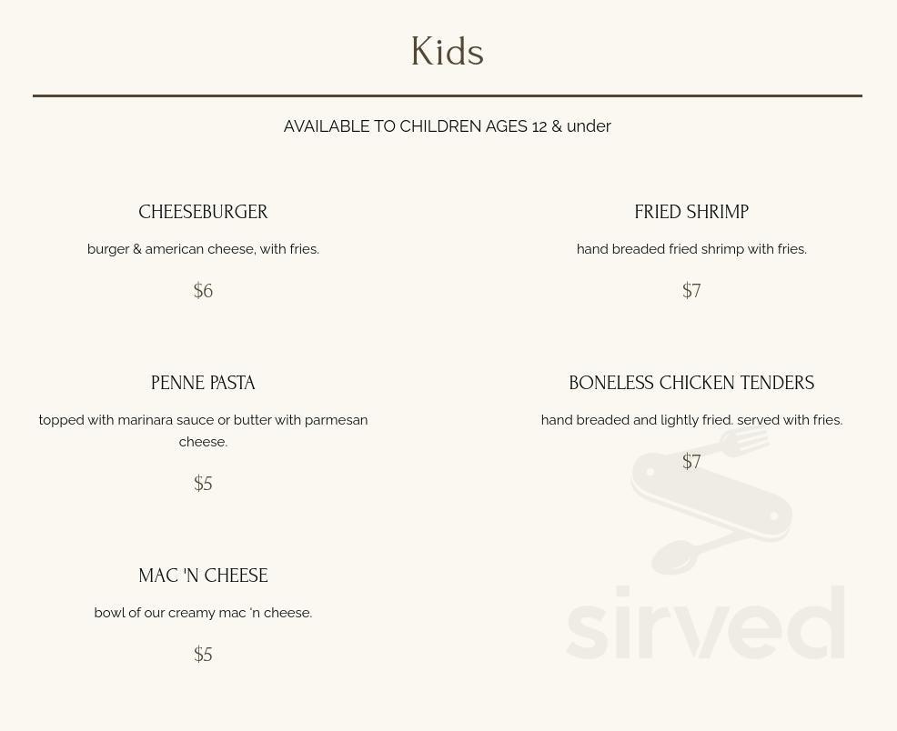 Stone Cellar menu in Altoona, Pennsylvania, USA