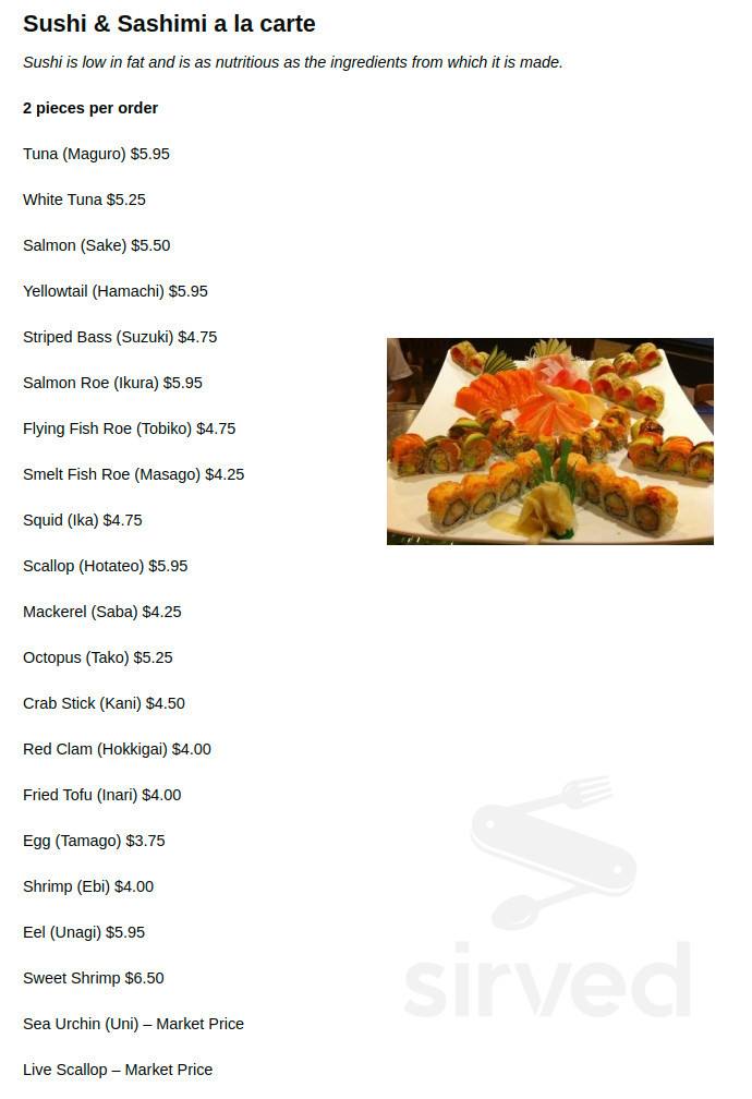 Vic Sushi menu in Ambler, Pennsylvania, USA