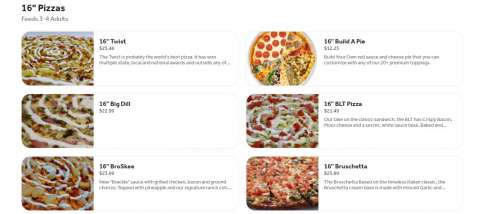 Bernie O's Pizza menu in North Muskegon, Michigan, USA