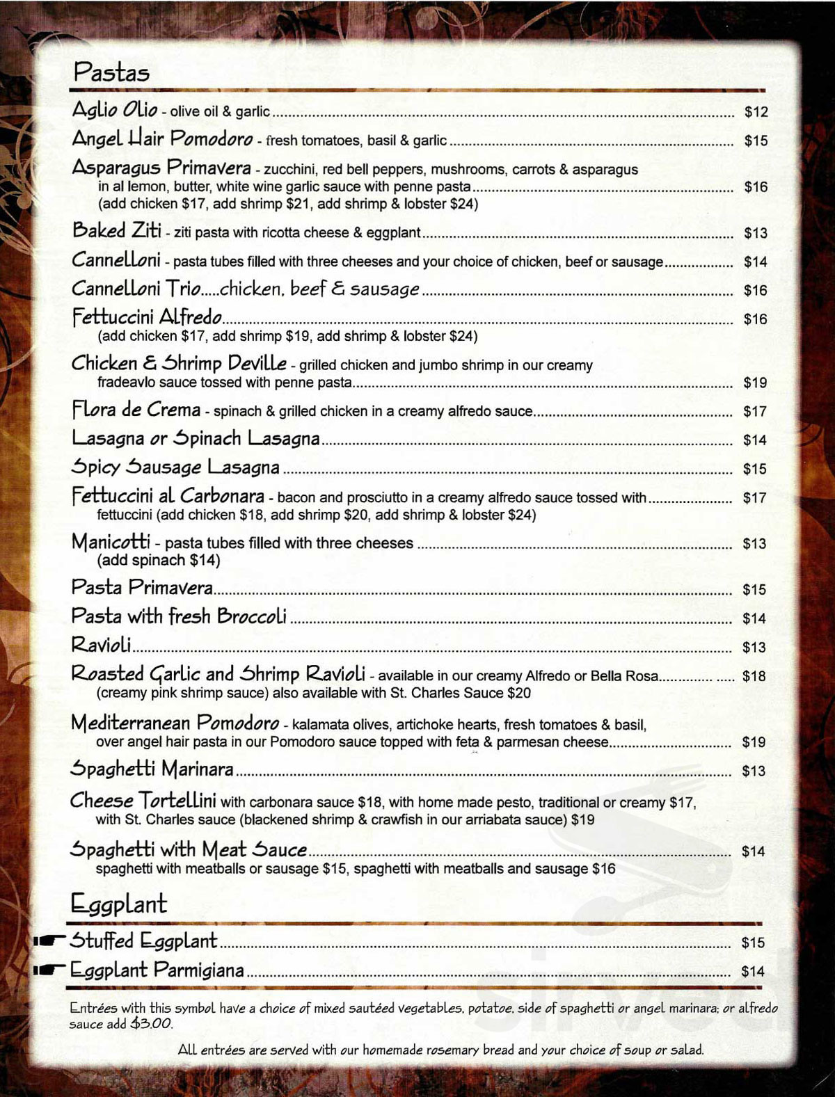 Giovanni's Italian Kitchen menu in Angleton, Texas, USA