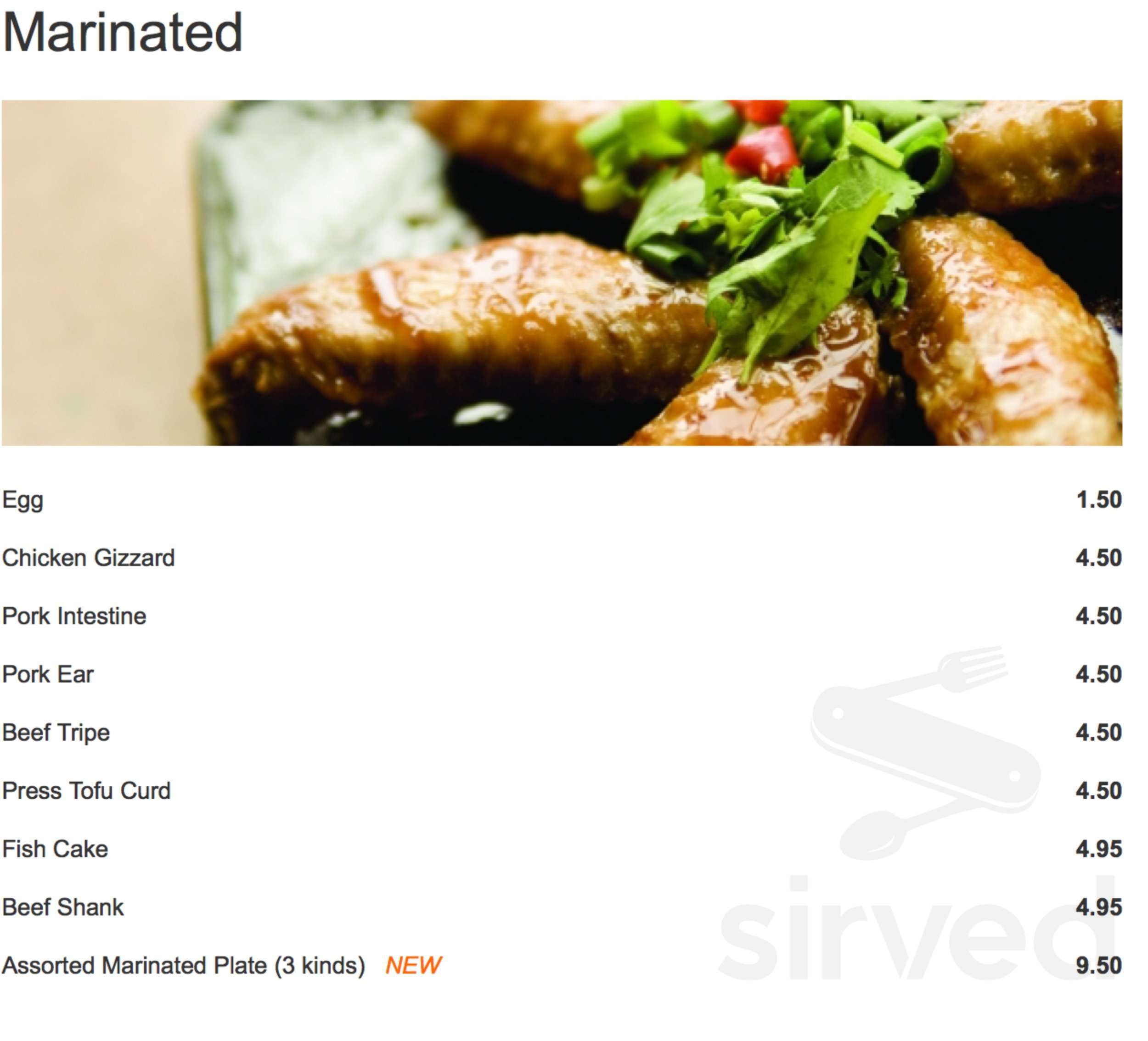 Menu - Vancouver BC's Bubble World Tea House | Sirved