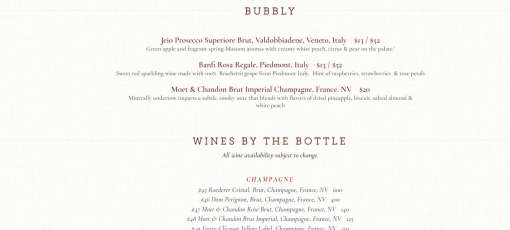 Menu for Bookbinder's Seafood & Steakhouse in Richmond, VA | Sirved