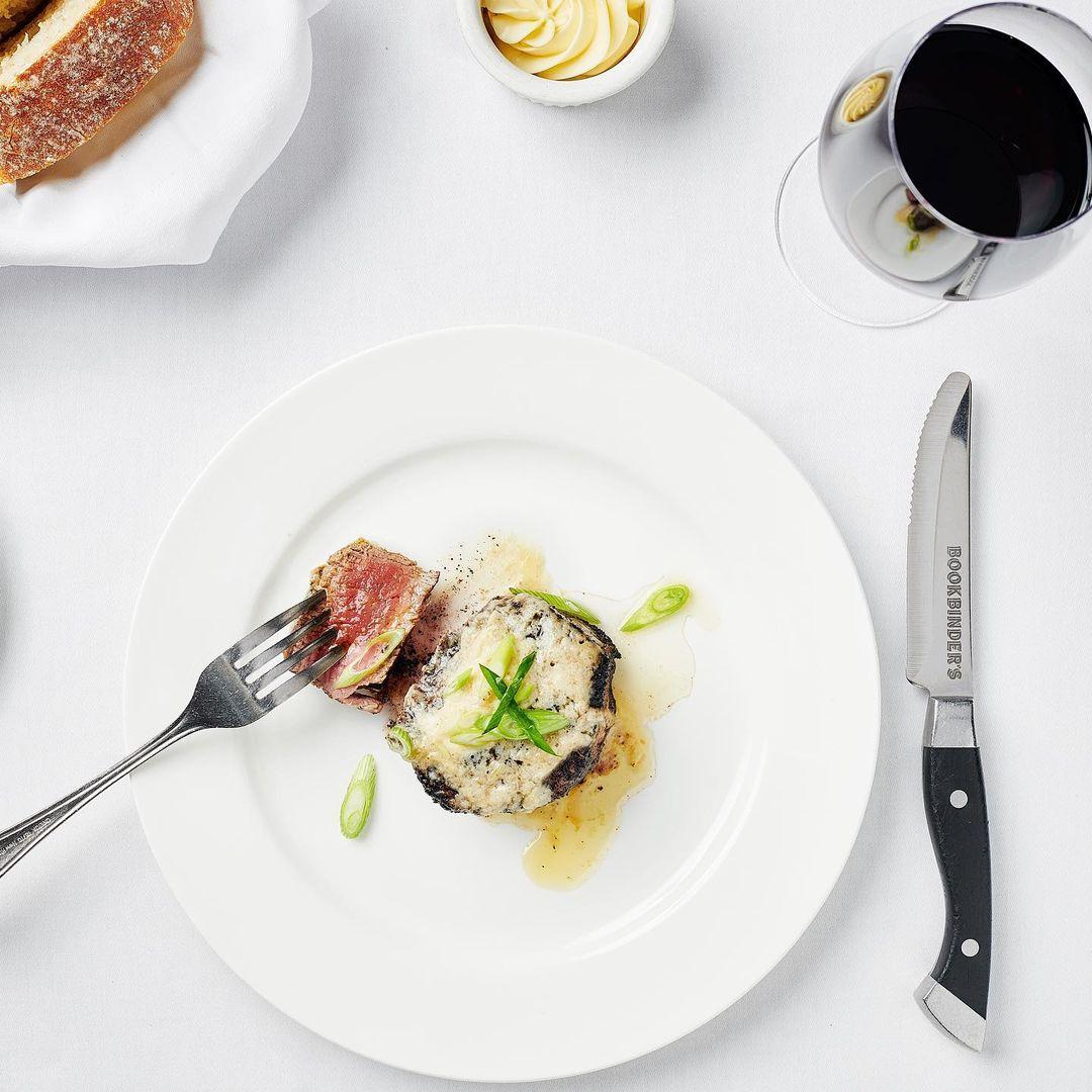 Bookbinder's Seafood & Steakhouse menu in Richmond, Virginia, USA