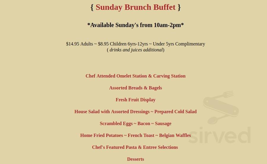 Chadwick's Restaurant and Bar menus in Audubon, Pennsylvania, United States