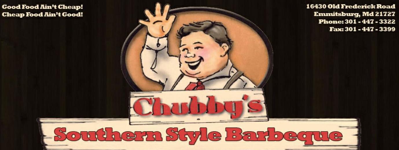 Menu for Chubby's Barbeque in Emmitsburg, MD | Sirved