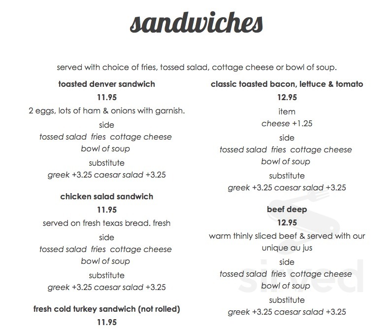 Nicky's Café & Catering menus in Regina, Saskatchewan, Canada