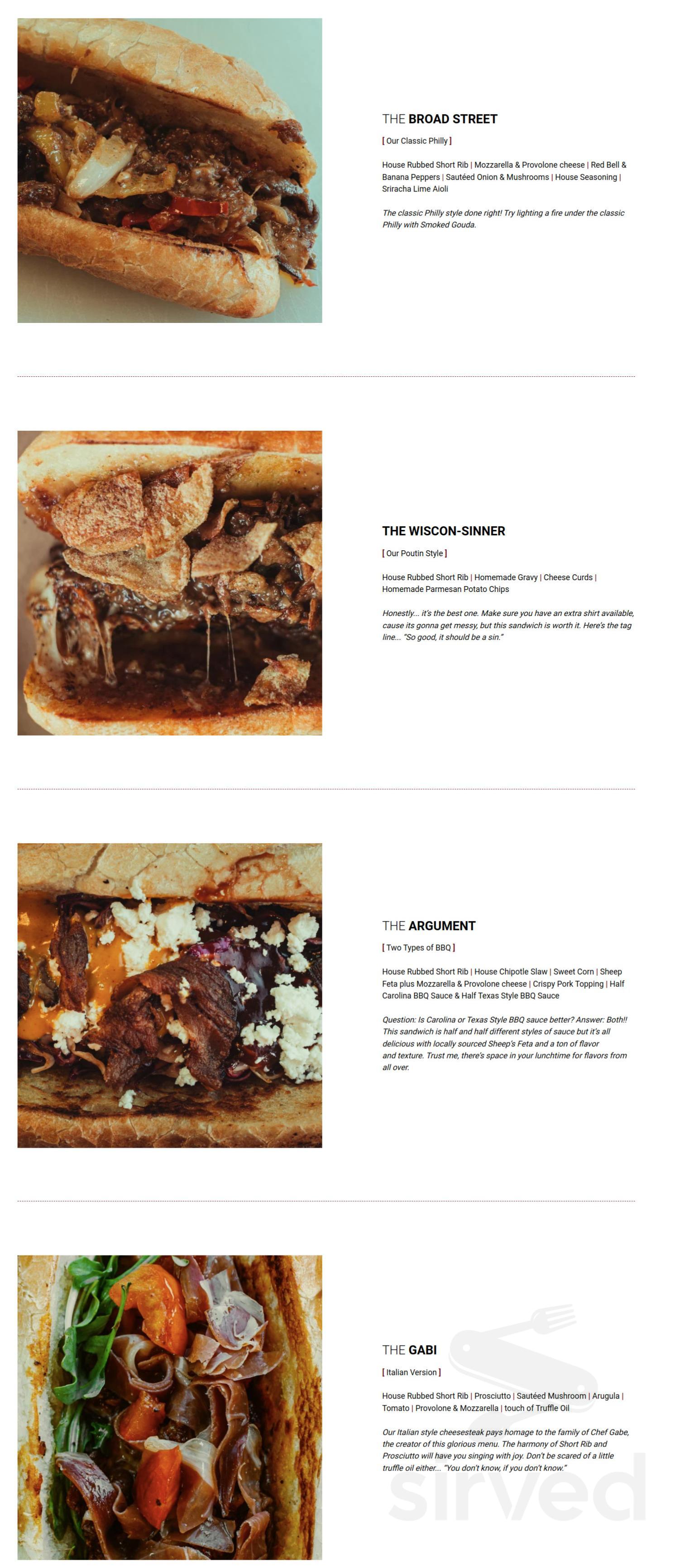 New Age Cheesesteak Co. menu in Centennial, Colorado, USA