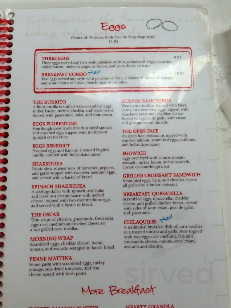 Toast Bakery Cafe menu in Los Angeles, California, USA