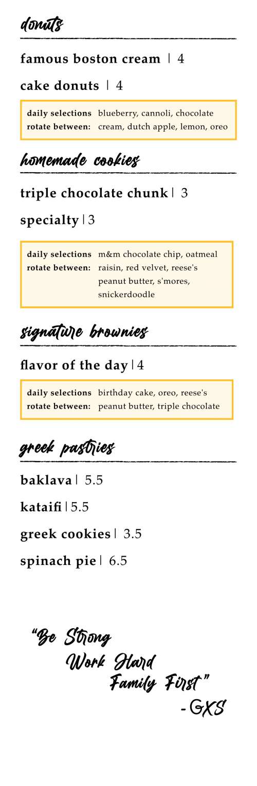 The Breakfast Company menu in Bradenton, Florida, USA