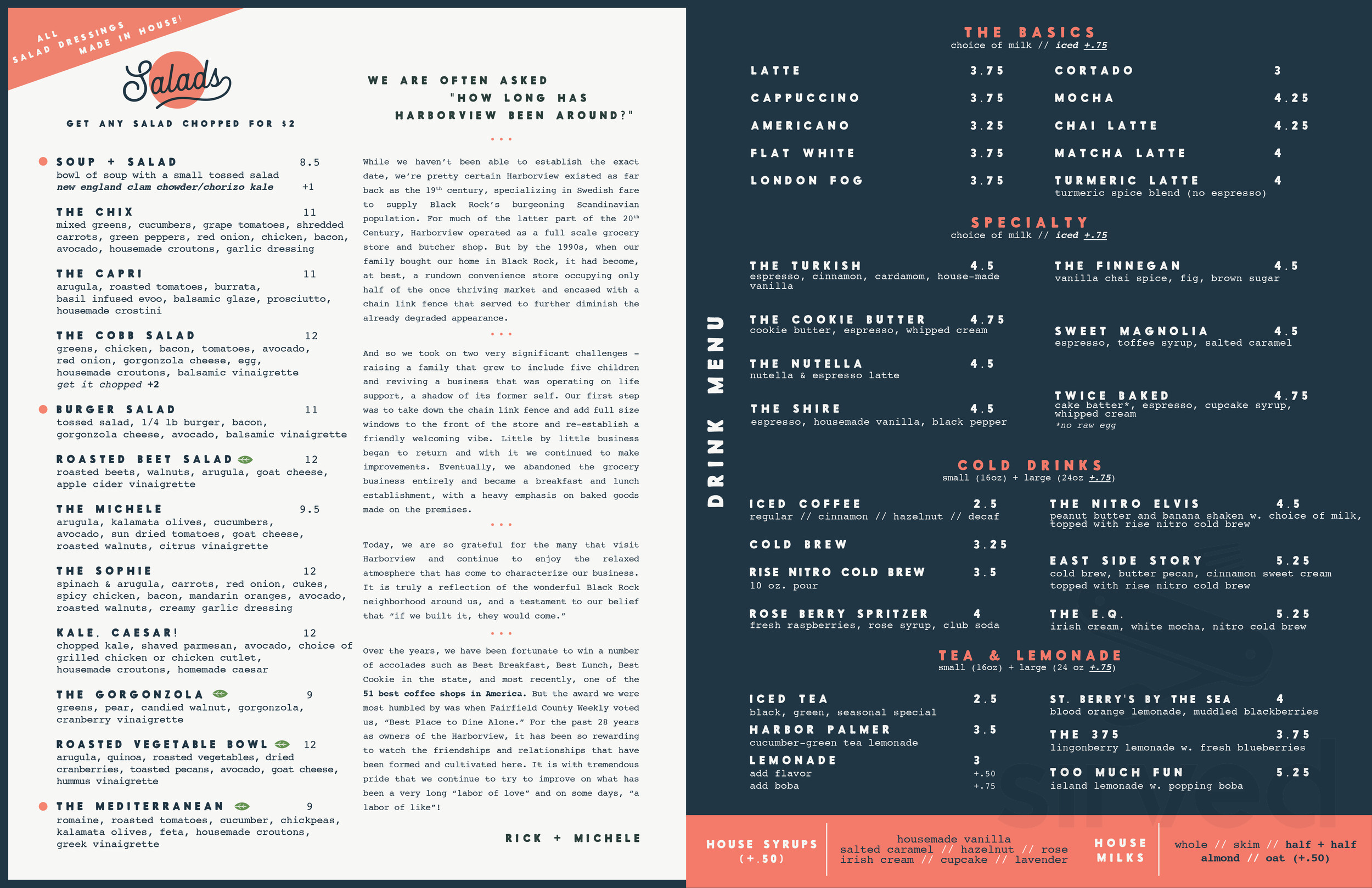 Menu for Harborview Market in Bridgeport, Connecticut, United States