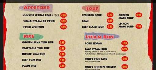 Menu for RJ Pinoy Yum in St. John's, NL | Sirved