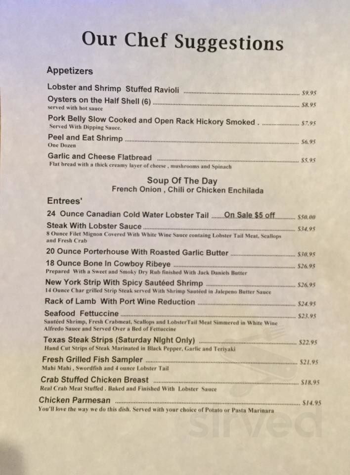 Canton Inn menu in Hillsboro, Illinois, USA