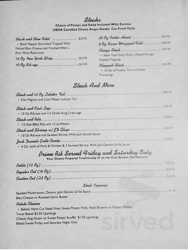 Canton Inn menus in Hillsboro, Illinois, United States