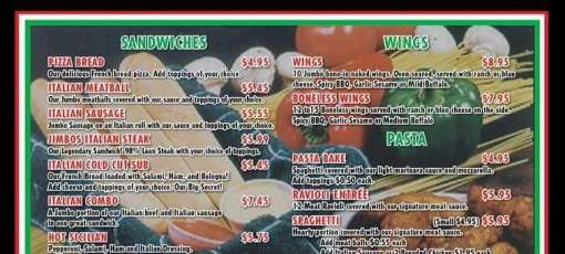 Menu for Jimbo's Jumbo in Pekin, IL | Sirved