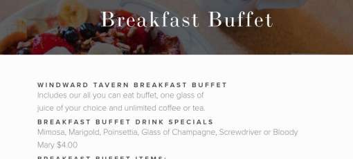 Menu for Windward Tavern in Brick Township, NJ | Sirved