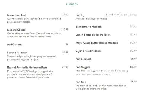 Parkside Meadow menu in Buffalo, New York, USA