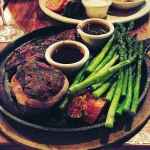 Angus Barn menu in Raleigh, North Carolina, USA