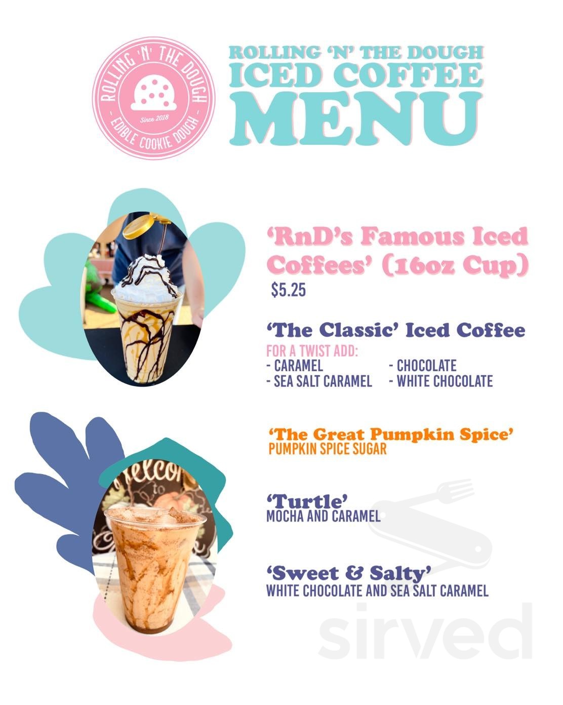 Rolling 'N' the Dough menu in Natchez, Mississippi, USA