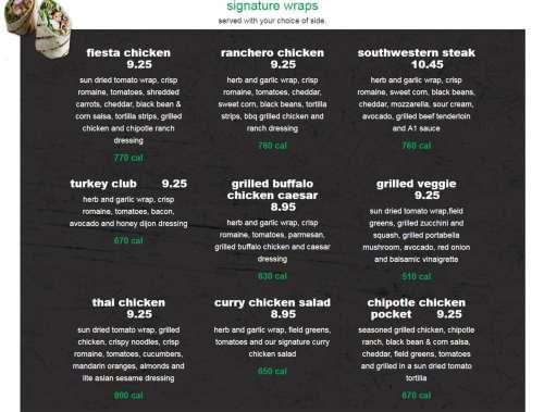 Doc Greens menu in Derby, Kansas, USA