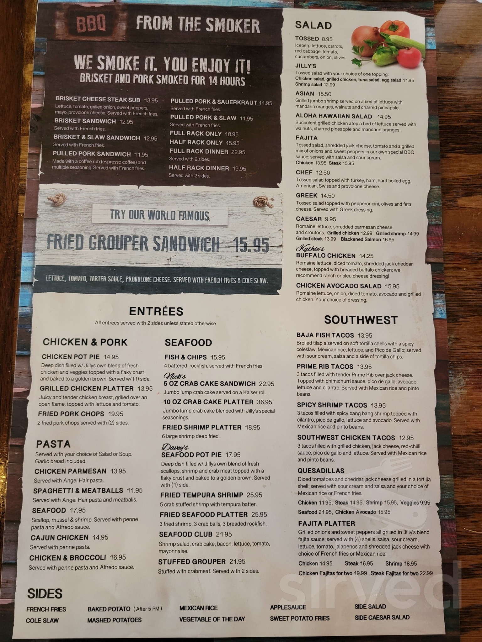 Jilly's menus in Pikesville, Maryland, United States