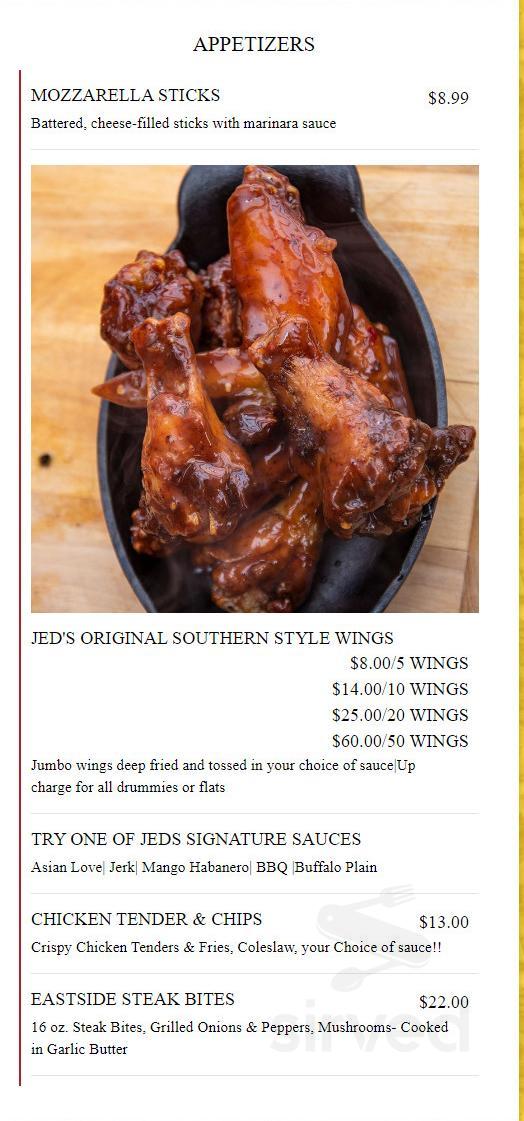 Jed's Detroit menus in Detroit, Michigan, United States