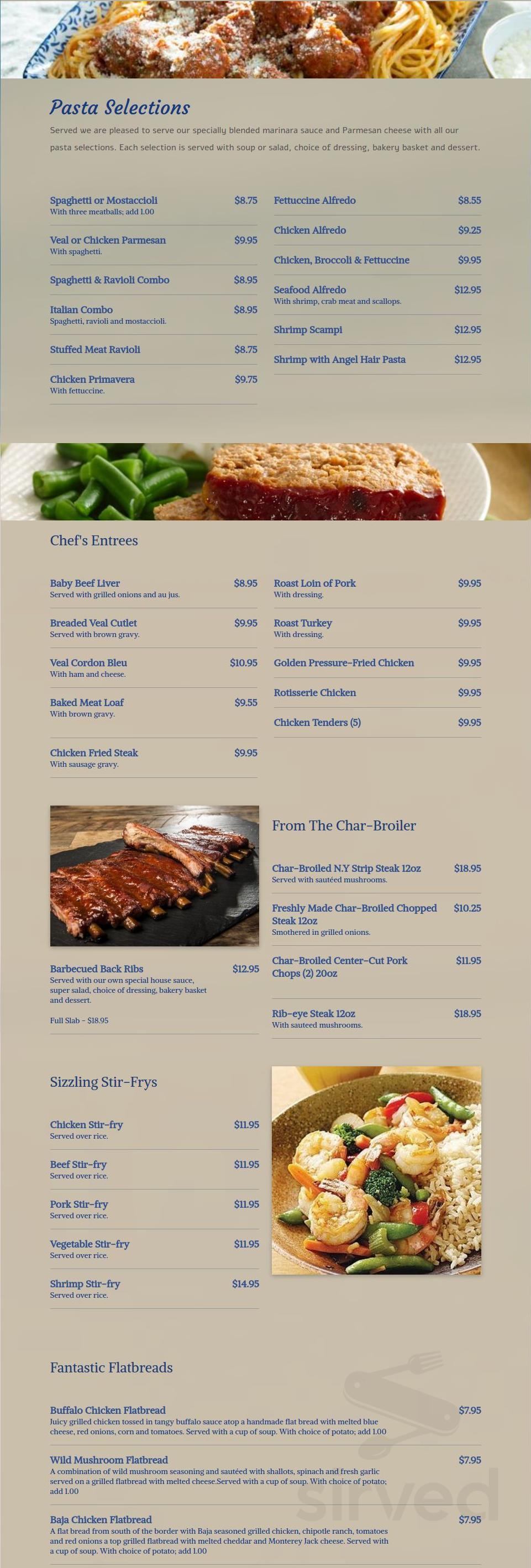 Blue Bay Restaurant menu in Mukwonago, Wisconsin, USA