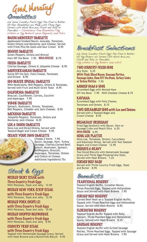 Market Square Restaurant menu in Wheeling, Illinois, USA