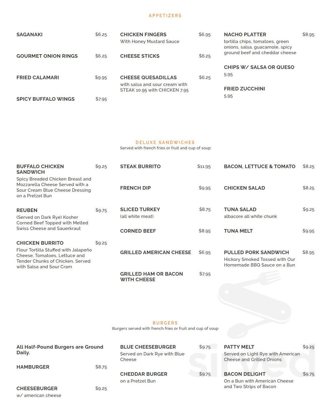 Market Square Restaurant menu in Wheeling, Illinois, USA