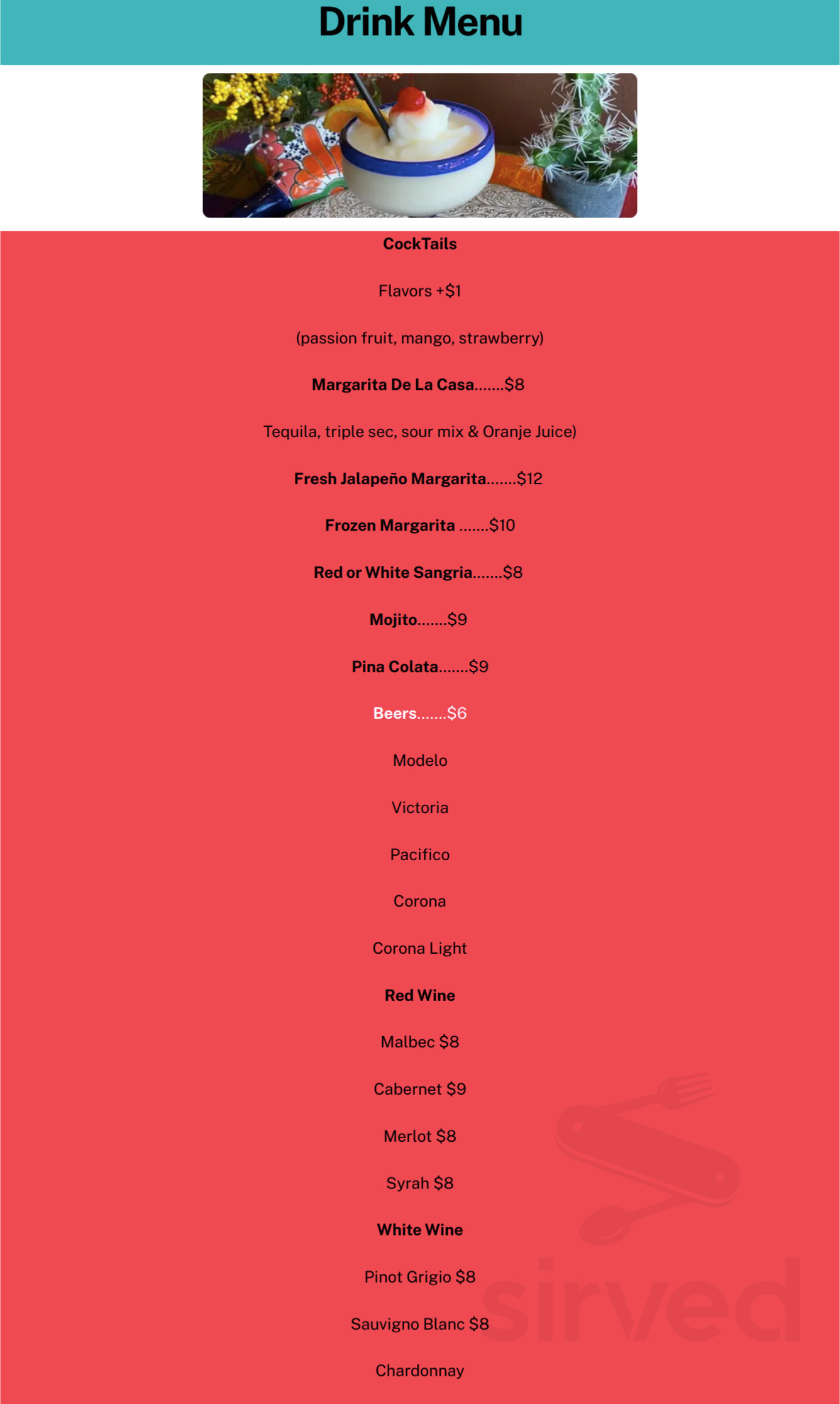 Metate Authentic Mexican Restaurant Dobbs Ferry menu in Dobbs Ferry ...