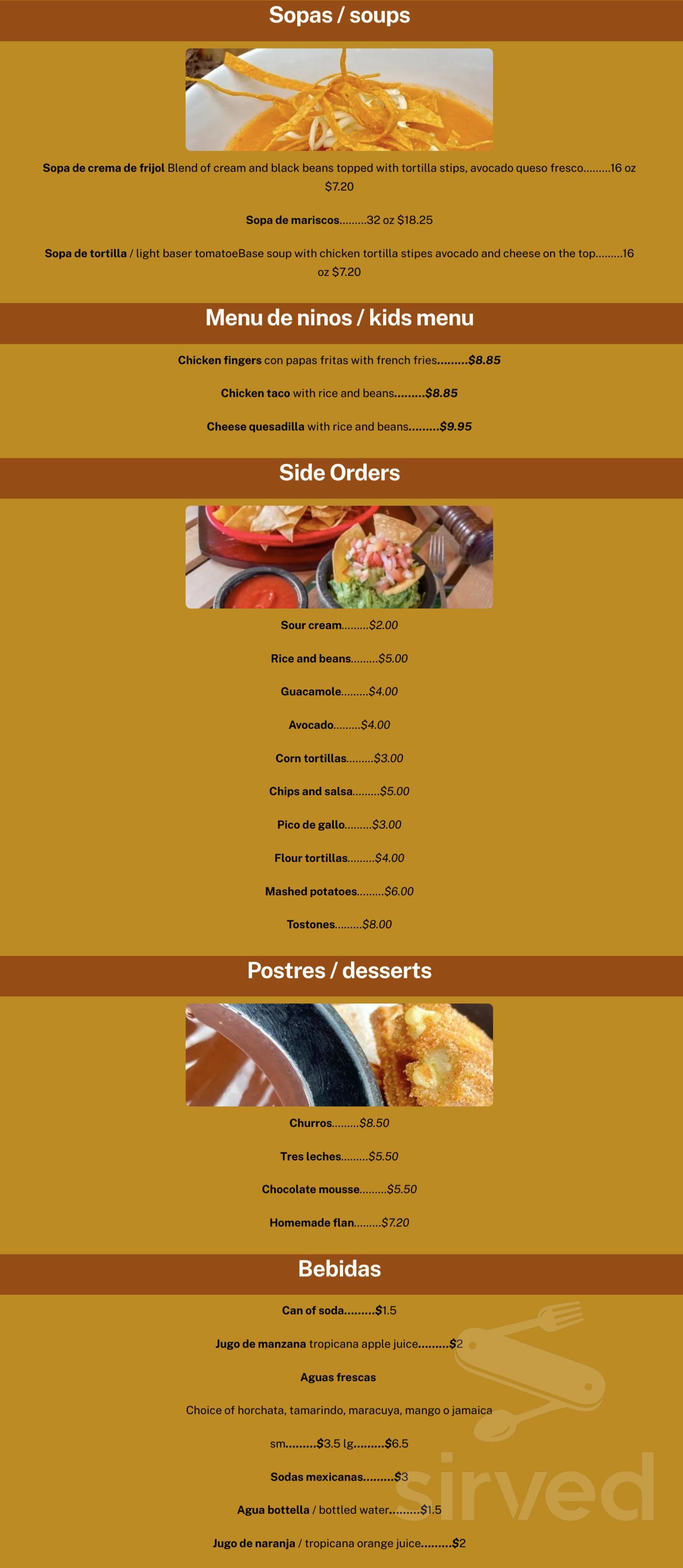 Metate Authentic Mexican Restaurant Dobbs Ferry menu in Dobbs Ferry ...