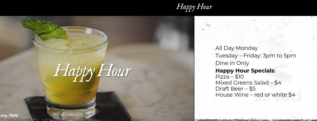 The Forge Handcrafted Pizza and Brewpub Napa menu in Napa, California, USA