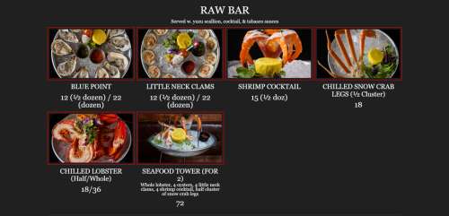Cajun Claws menu in Patchogue, New York, USA