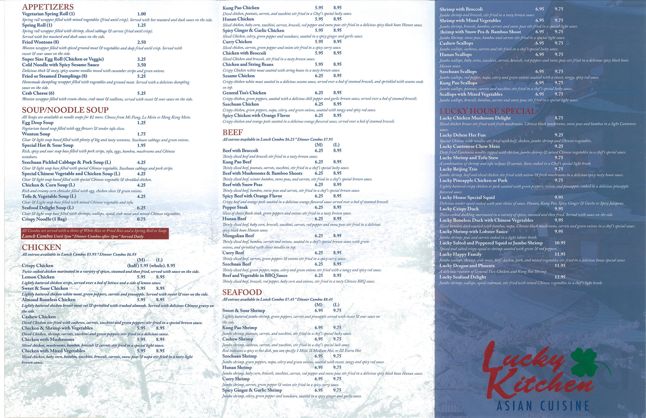 Lucky Kitchen menus in Springfield, Massachusetts, United States