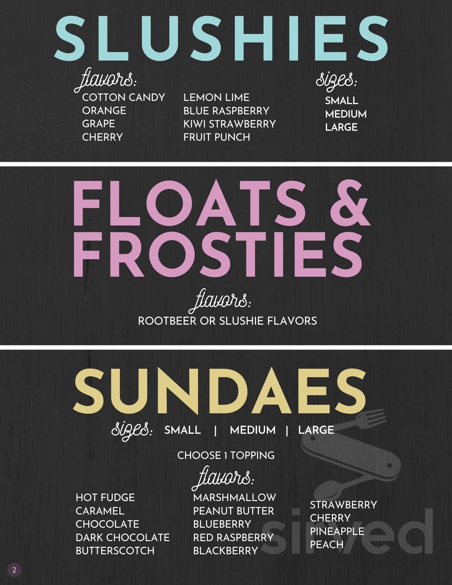 The Blast Northfield menu in Northfield, Minnesota, USA