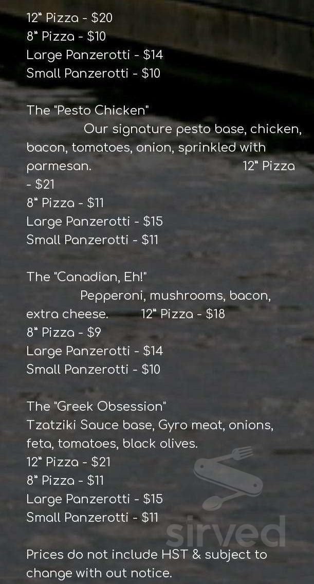 Menu - Gore Bay ON's Buoy's Eatery & TakeOut | Sirved