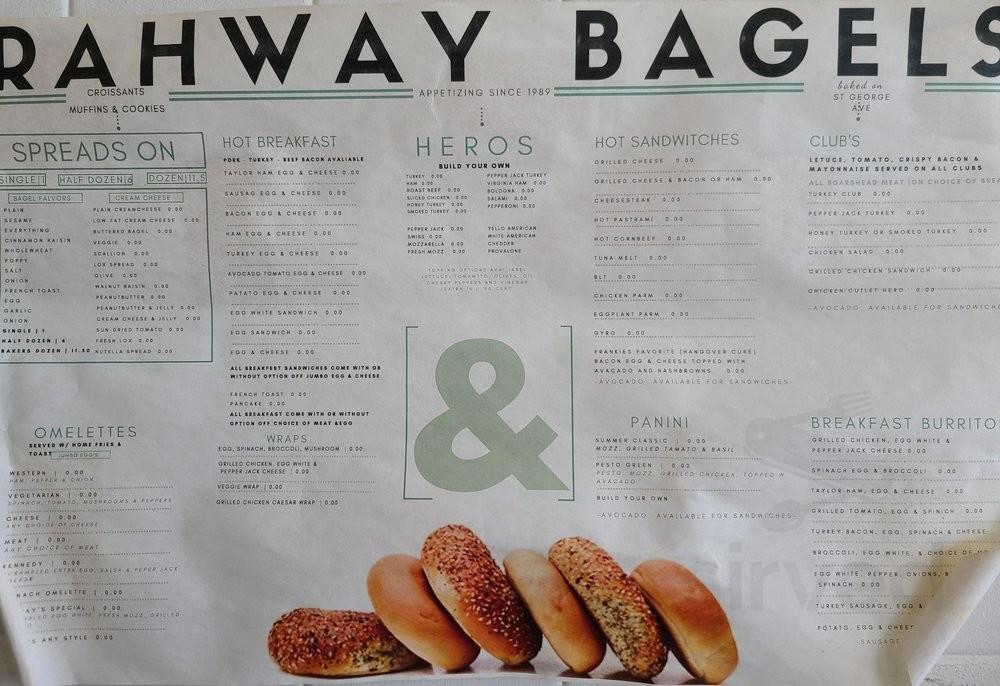 Rahway Bagels menu in Rahway, New Jersey, USA