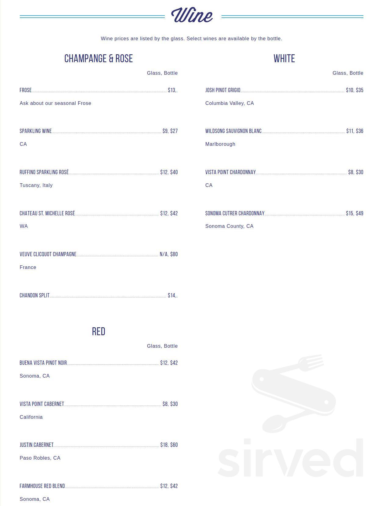 Dory Deli menu in Newport Beach, California, USA