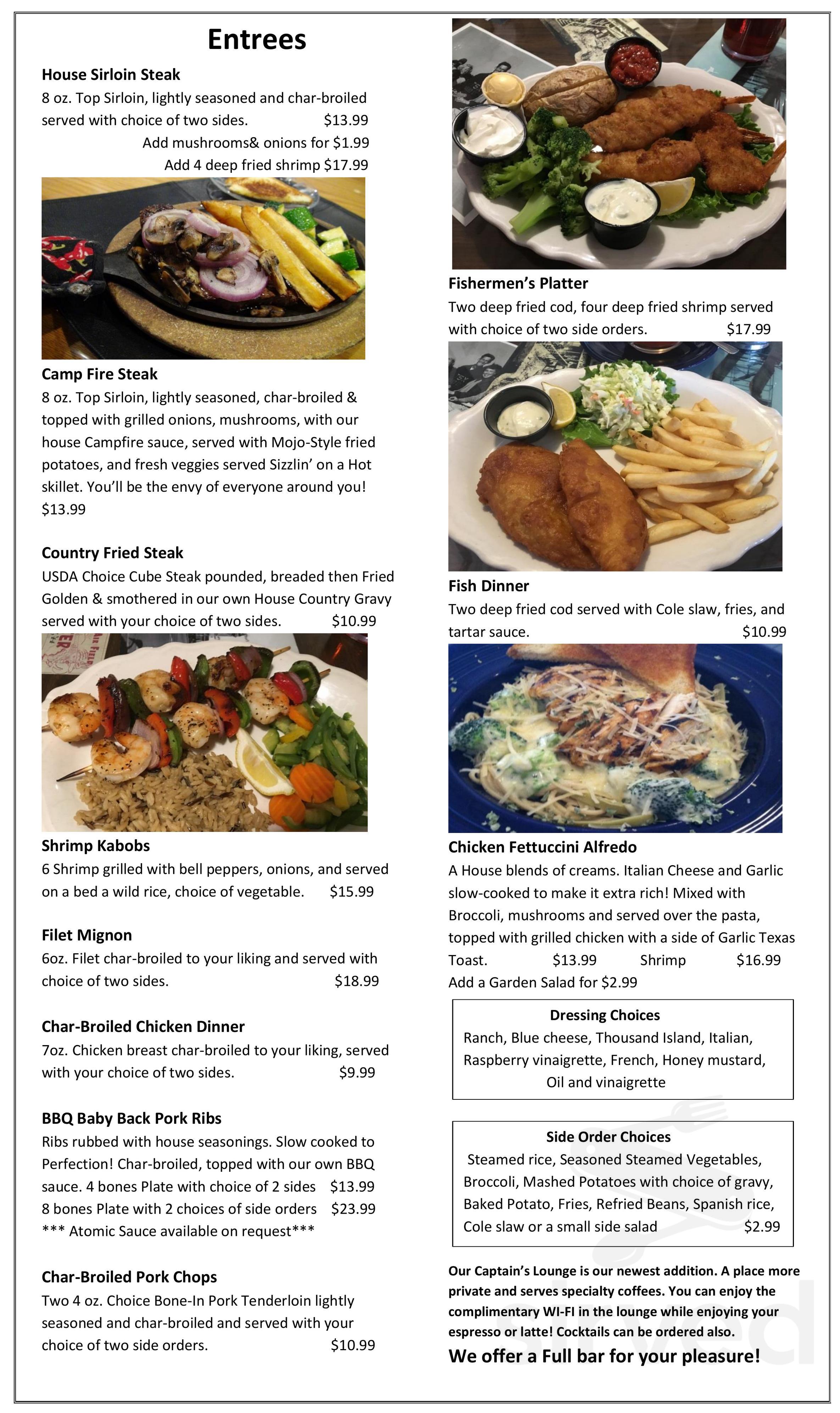 Yuma Landing Bar & Grill menu in Yuma, Arizona, USA