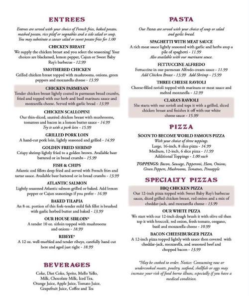 Muglys Food & Spirits menu in Allen Park, Michigan, USA
