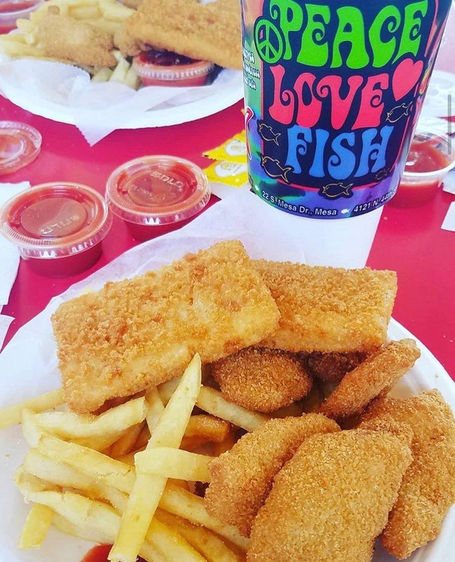 Pete's Fish & Chips menu in Phoenix, Arizona, USA